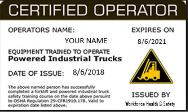 Forklift Operator Certification – SAFETY TRAINING & CONSULTING SERVICES